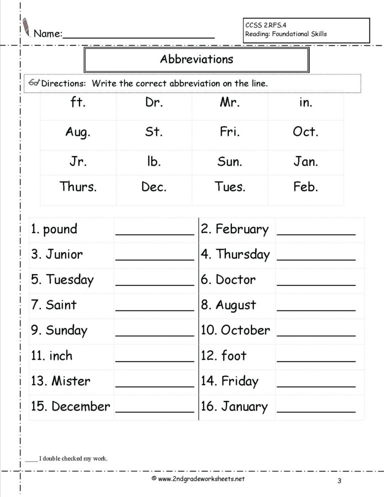 Free English Worksheets For Year 4 41 – Printable PDF Template