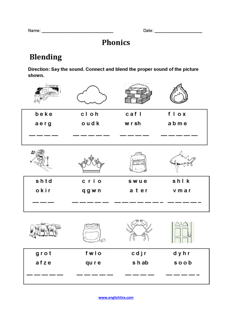 3rd Grade Phonics Worksheet Pdf