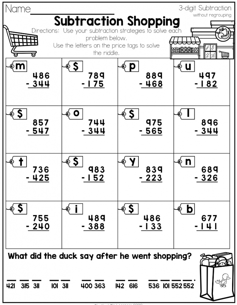 Multi Digit Subtraction With Regrouping Worksheet Printable PDF Template Multi Digit Subtraction With Regrouping Worksheet Printable PDF Template