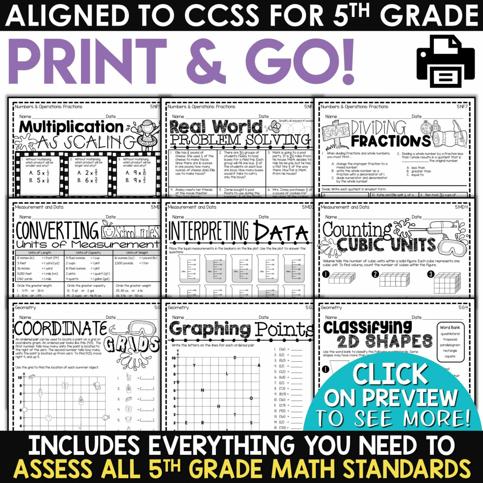 Stop And Jot Anchor Chart – Printable PDF Template