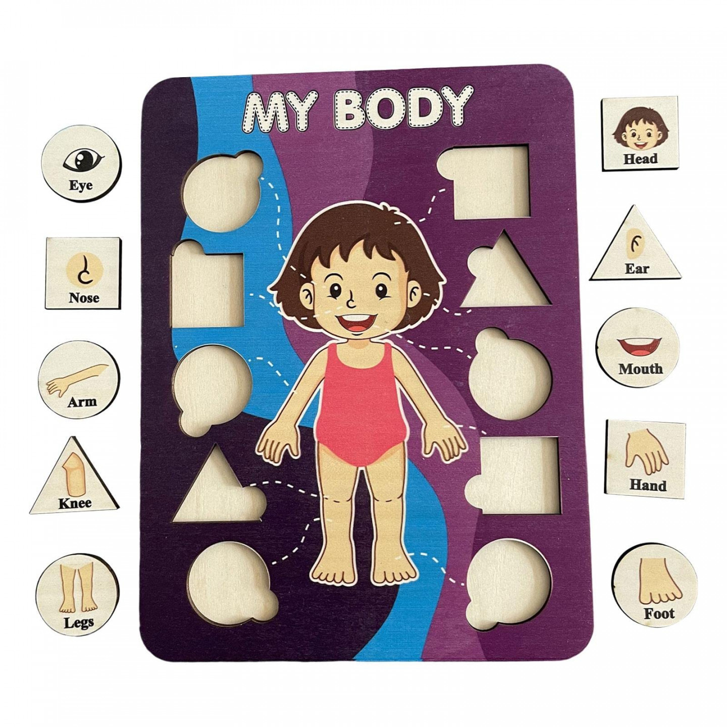 Body Parts Puzzle For Kindergarten Printable PDF Template Body Parts Puzzle For Kindergarten Printable PDF Template