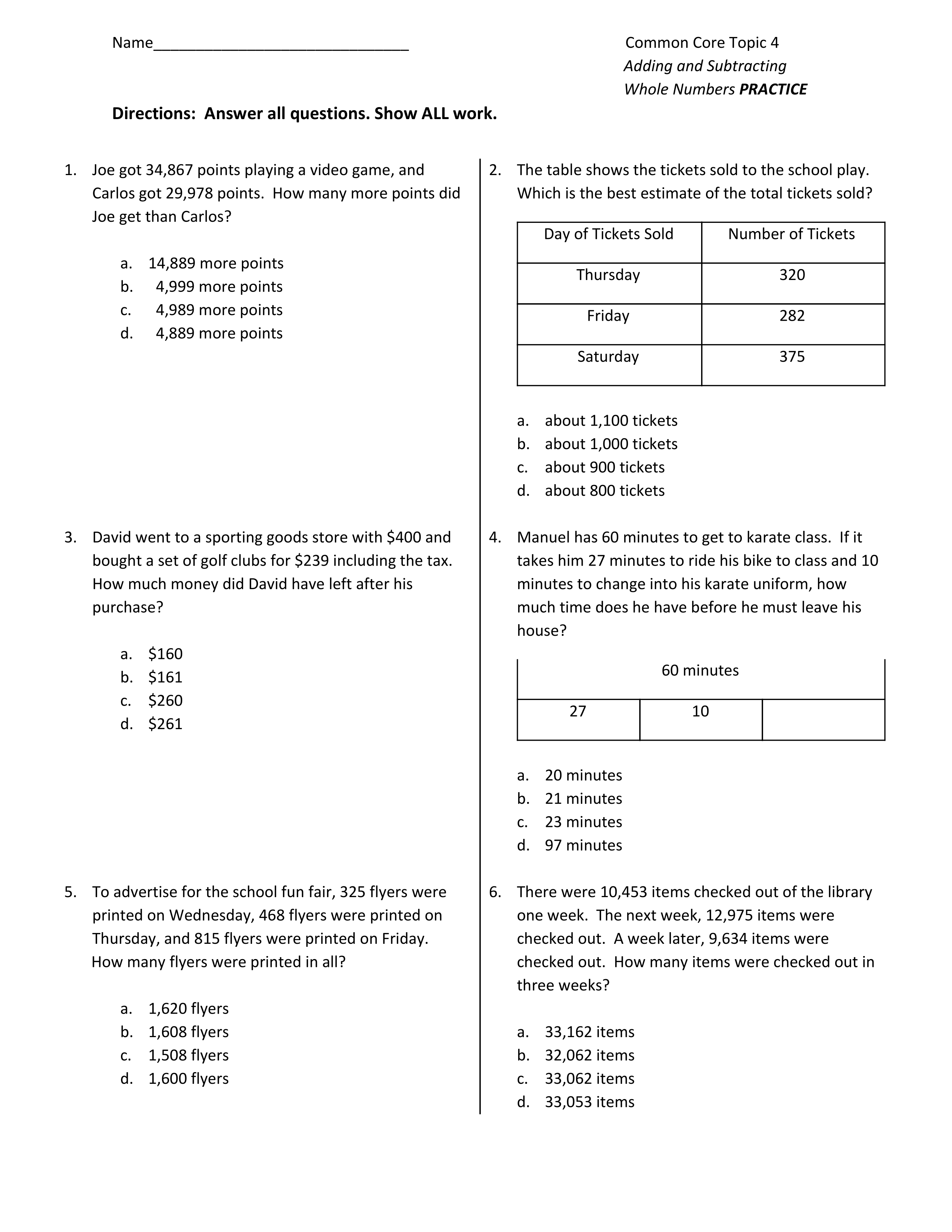 Envision Math 20 Grade 1 PDF 96 Printable PDF Template
