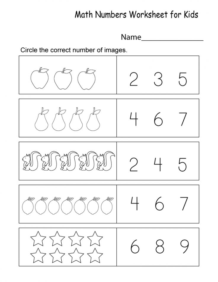30 Math Worksheets For Kindergarten Download – Printable PDF Template