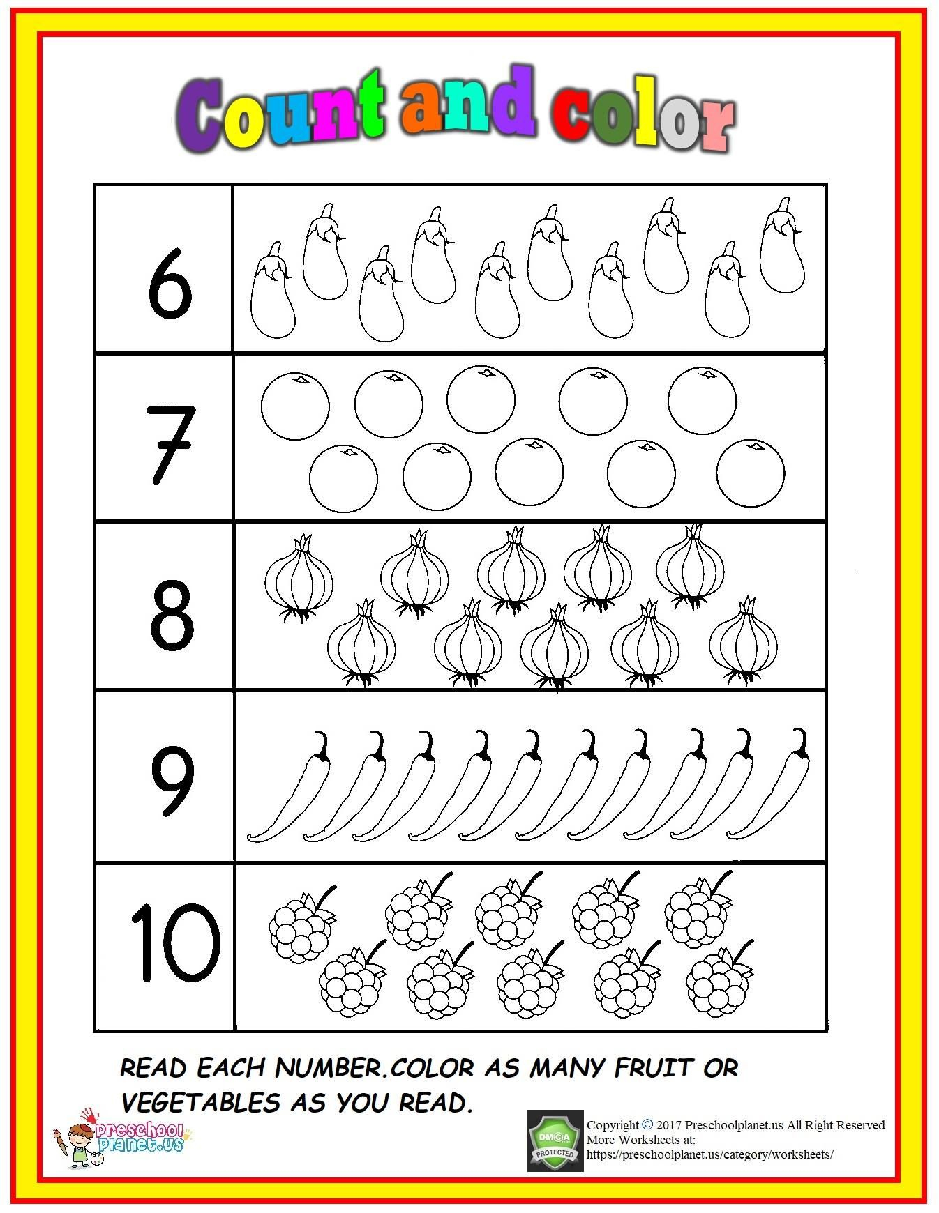 20 Worksheets For Kindergarten Number 6 – Printable PDF Template