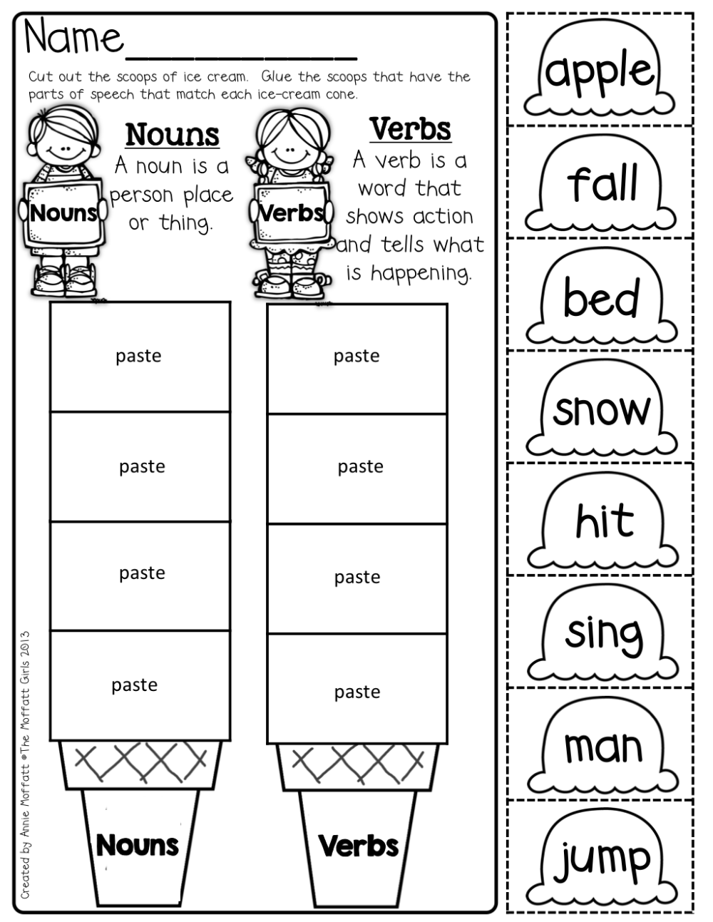 21 English Worksheets For Kindergarten Verbs – Printable PDF Template