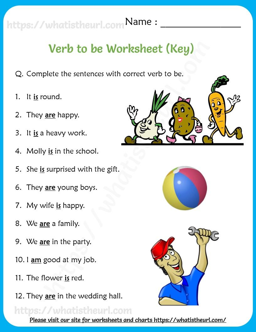 21 English Worksheets For Kindergarten Verbs – Printable PDF Template