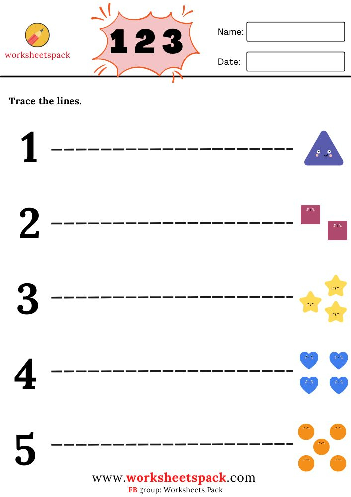 21 Kindergarten Line Tracing Worksheets – Printable PDF Template