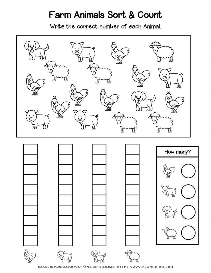 21 Worksheets For Kindergarten About Farm Animals – Printable PDF Template
