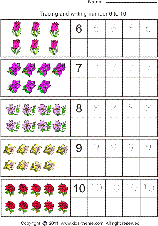21 Worksheets For Kindergarten Number 6 – Printable PDF Template